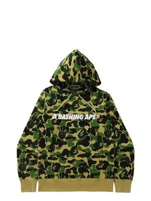 A BATHING APE Abc Camo Pullover Hoodie - Green