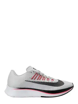 Nike Athletic Lace Up Sneakers - Barely Grey/oil Grey/hot Punch