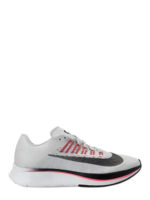 Nike Athletic Lace Up Sneakers Barely Grey/oil Greyone-colorhot Punchone-colorwhite