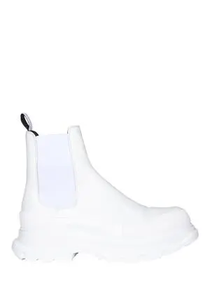 Alexander McQueen Tread Slick Chelsea Boot - Triple White