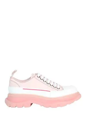 Alexander McQueen Tread Slick Low Lace Up Sneakers - Pink/white