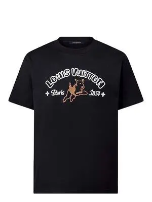 LOUIS VUITTON By Tyler, The Creator Embroidered Cotton T-shirt - Black