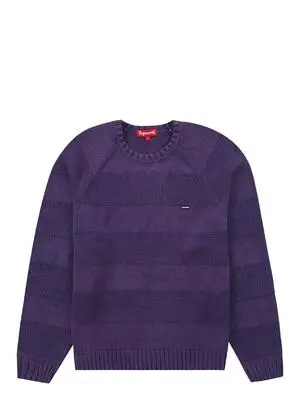 Supreme Stripe Knit Sweater - Purple