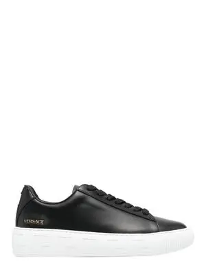Versace Greca Lace-up Sneakers - Black/white