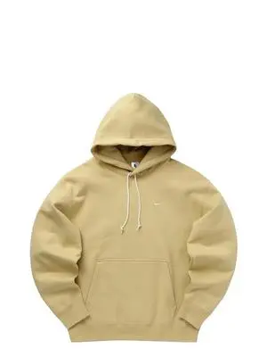 Nike Solo Swoosh Fleece Pullover Hoodie - Team Gold/white