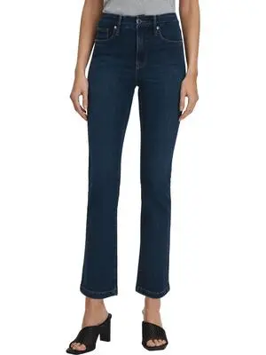 Good American Slim Fit Cropped Jeans - Blue
