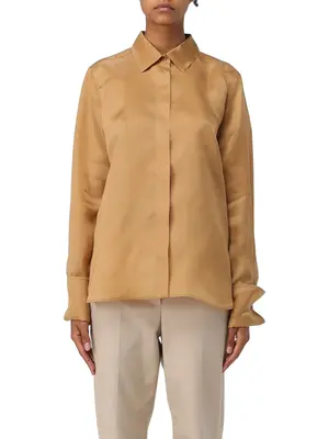 Max Mara Max Mara Leather Shirt Brown