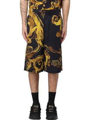 Versace Printed Shorts - Gold