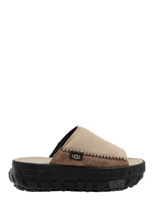 UGG Venture Daze Suede Flatform Sliders Black