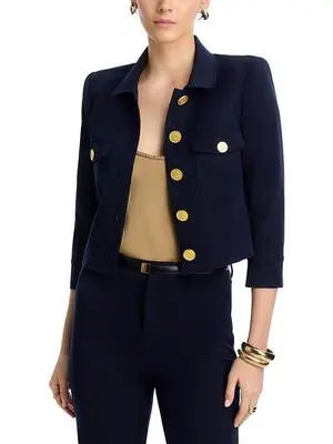 L'Agence Kumi Cropped Jacket - Midnight