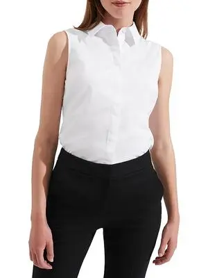 HOBBS LONDON Vic Sleeveless Shirt - White