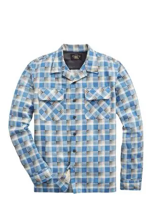 Ralph Lauren Cotton-chamois Plaid Shirt - Blue