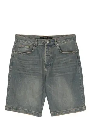 MISBHV Sunset Washed Denim Shorts - Blue