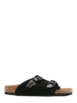BIRKENSTOCK Zürich Tech Suede Slides - Black