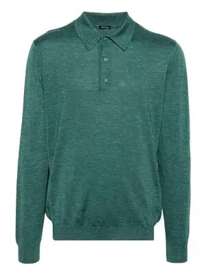 Kiton Fine Knit Polo Shirt - Green