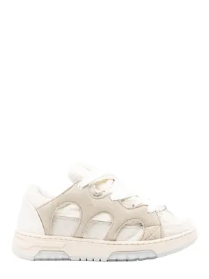 PAURA Logo-debossed Low-top Sneakers - White
