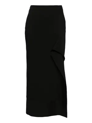 V:PM ATELIER Satine Pencil Midi Skirt - Black