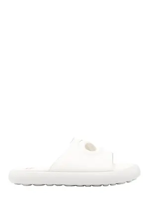 Camper Pelotas Flota Twins Leather Slides - White