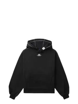 ADER ERROR Logo-embroidered Hoodie - Black