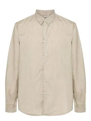 Aspesi Long-sleeve Cotton Shirt - Neutrals