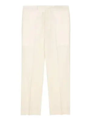 SAPIO SAPIO Pressed-Crease Wool Tapered Trousers