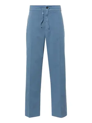 Canali Drawstring-waist Trousers - Blue
