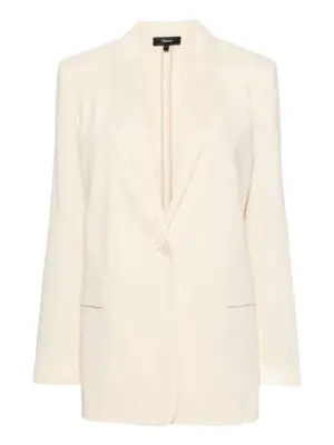 Theory Shawl-lapels Single-breasted Blazer - Neutrals