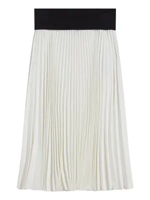 AGNÈS B. Baïa Pleated Skirt - White