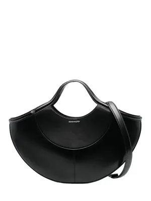 Alexander McQueen Cove Leather Tote Bag - Black