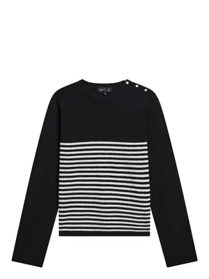 AGNÈS B. Marvin Striped Jumper - Black