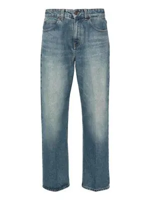Victoria Beckham Mid-rise Straight-leg Jeans - Blue