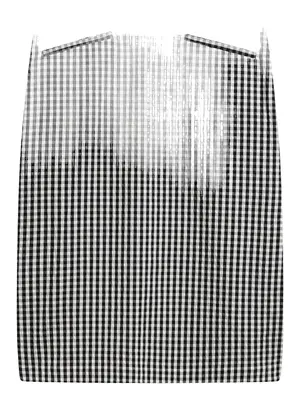 AGNÈS B. Gingham Cotton-blend Midi Skirt - Black