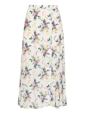 ZADIG&VOLTAIRE Zadig&Voltaire June Floral-print Midi Skirt