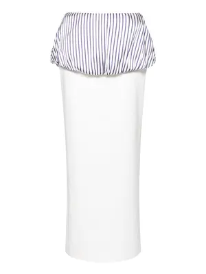 V:PM ATELIER Dove Pencil Skirt - White