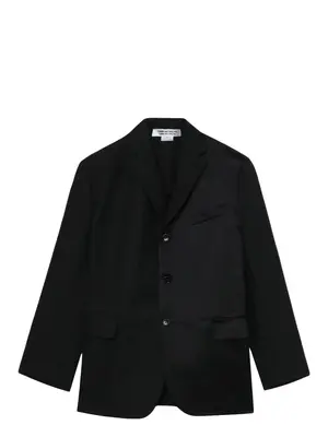 Comme Des Garçons Notched-lapel Single-breasted Blazer - Black
