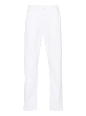 Incotex Mid-waist Tapered Trousers - White