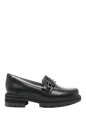 Clarks Orianna Bit Leather Loafers - Black