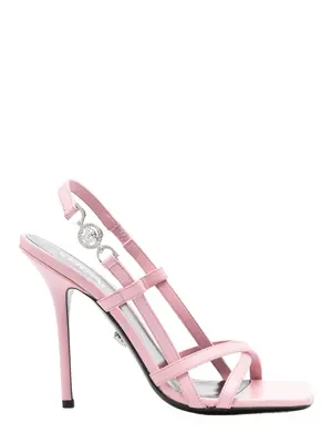 Versace Medusa-plaque 115mm Leather Sandals - Pink