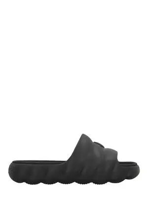 Moncler Lilo Rubber Slides - Black