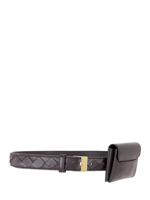 Bottega Veneta Pocket Belt - Fondant & Muse Brass