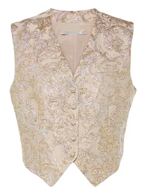 Stella McCartney Brocade Vest - Gold