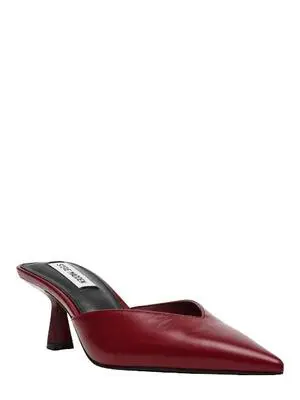 Steve Madden Steve Madden Mod Pointed Toe Mule Pumps Dark Red
