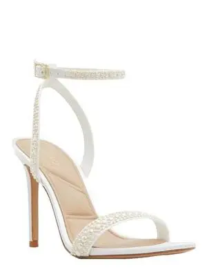 Aldo Perlea Strappy High Heel Sandals - White