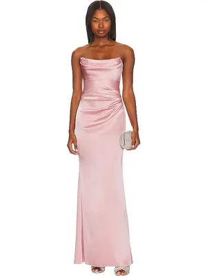 Katie May X Taylor Gown - Rose Quartz