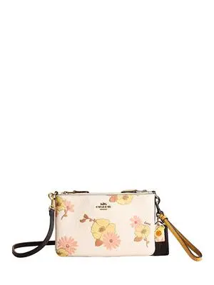 COACH Upcrafted Triple-up Wristlet Crossbody Creation - Brass/bright Mineral