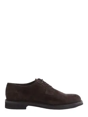 HARRYS OF LONDON Suede Lace-up Shoes - Dark Brown