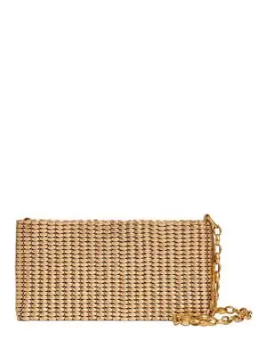 REISS Bailey Beaded Shoulder Bag - Gold