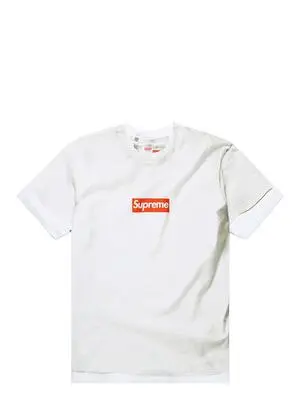 Supreme Mm6 Maison Margiela Box Logo Tee Shirt White