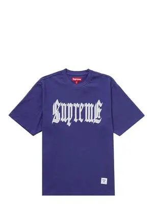 Supreme Old English Short Sleeve Top (ss24) Washed Navy Blue