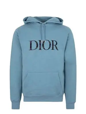 Dior X Peter Doig Logo Hoodie - Light Blue